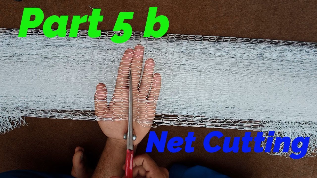 How to cutting ready_made nets / Part 5 b : Cast net cutting and ...
