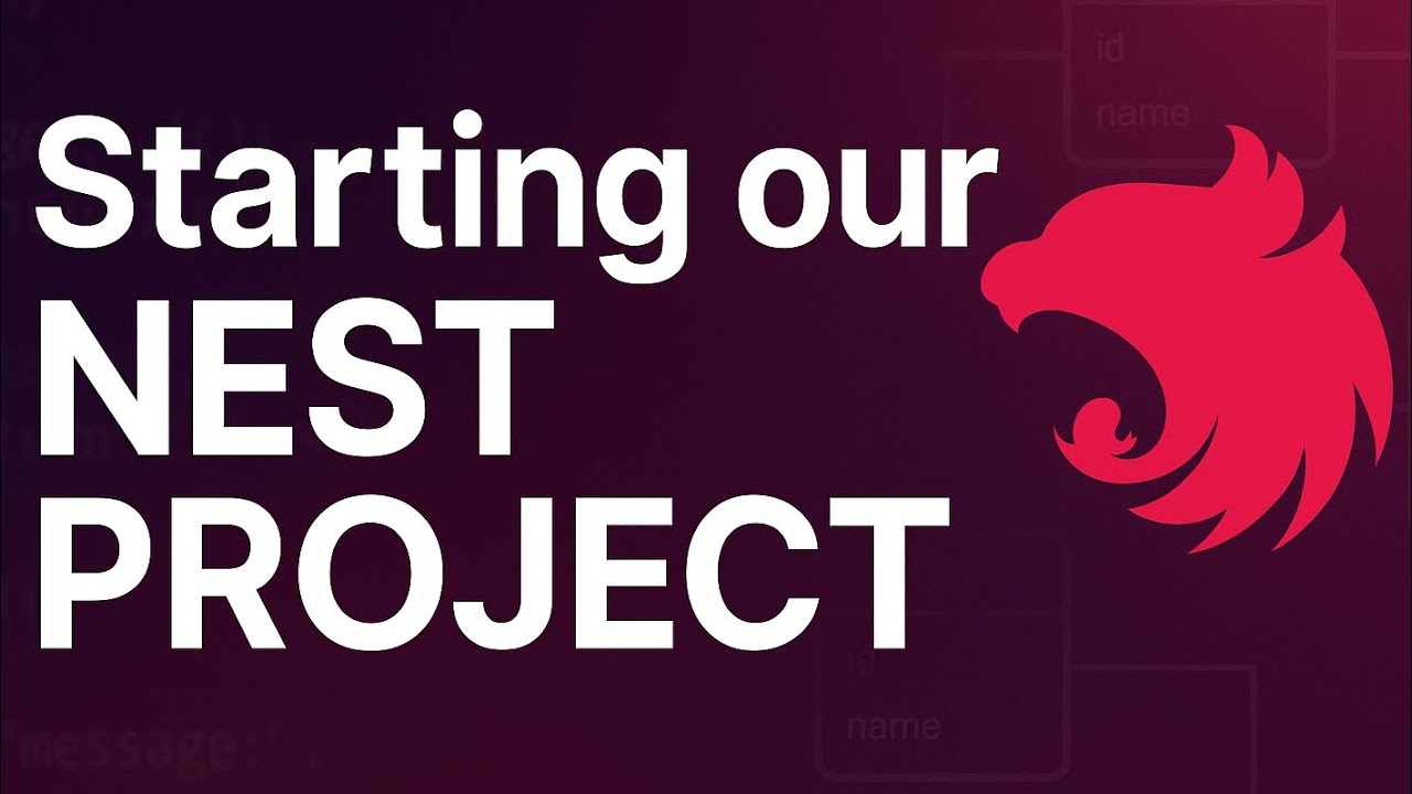 Starting Our NestJS Project | Modeling Entities and Explaining Nest ...