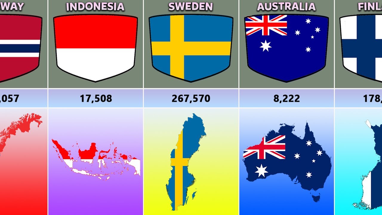 List of Countries by Number of Islands - YouTube