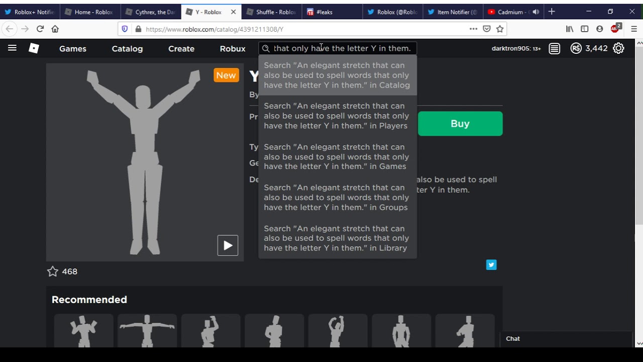 Cythrex, the Darkened Cyborg Knight And Y Emote | Roblox - YouTube