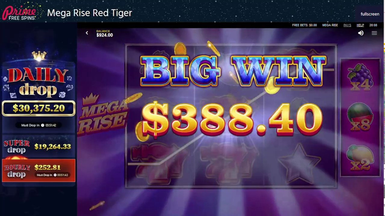 Mega Rise Red Tiger Online Slot review - YouTube