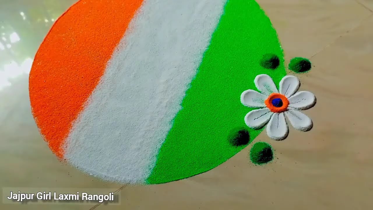 New 15 August Rangoli 2023 / 15 August Rangoli simple / 15 August ...