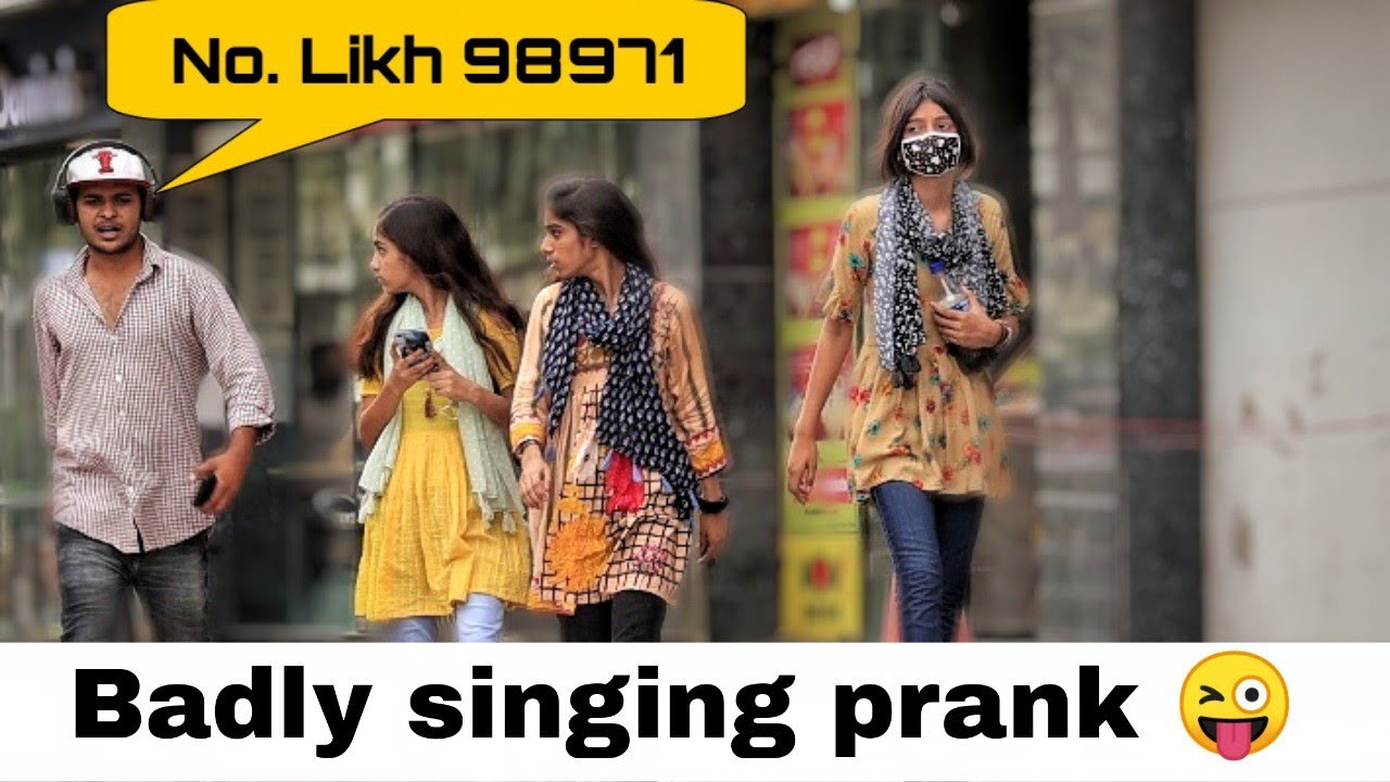 Singing Badly ln Public | Funny Prank @Actorbadalraj - YouTube