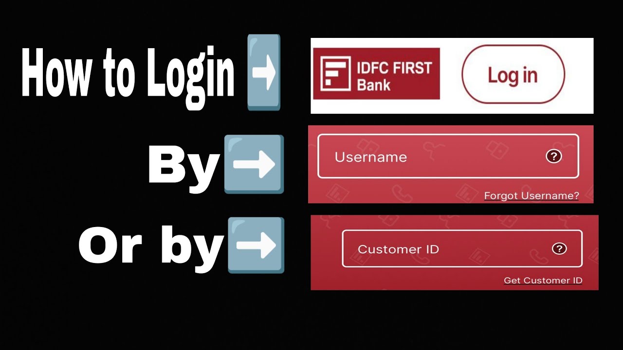 How to login in IDFC first bank Credit card application /if you change ...