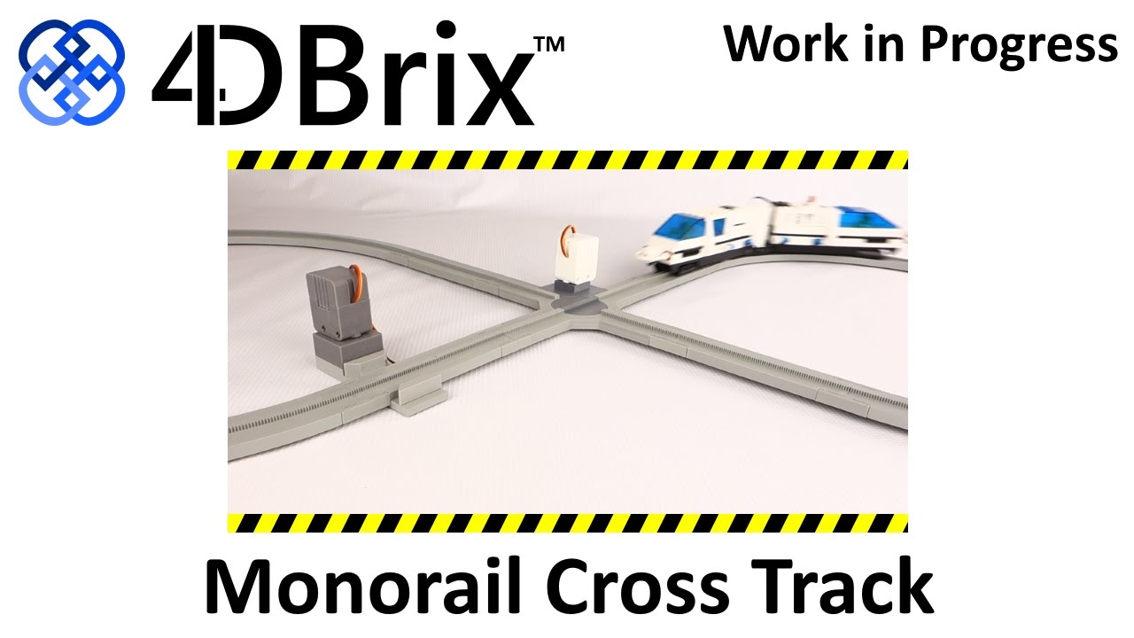 Work in Progress - Cross Track Prototype for LEGO® Monorail - YouTube