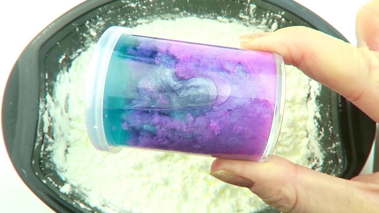 Mixing Old Slime with Cornstarch! - YouTube