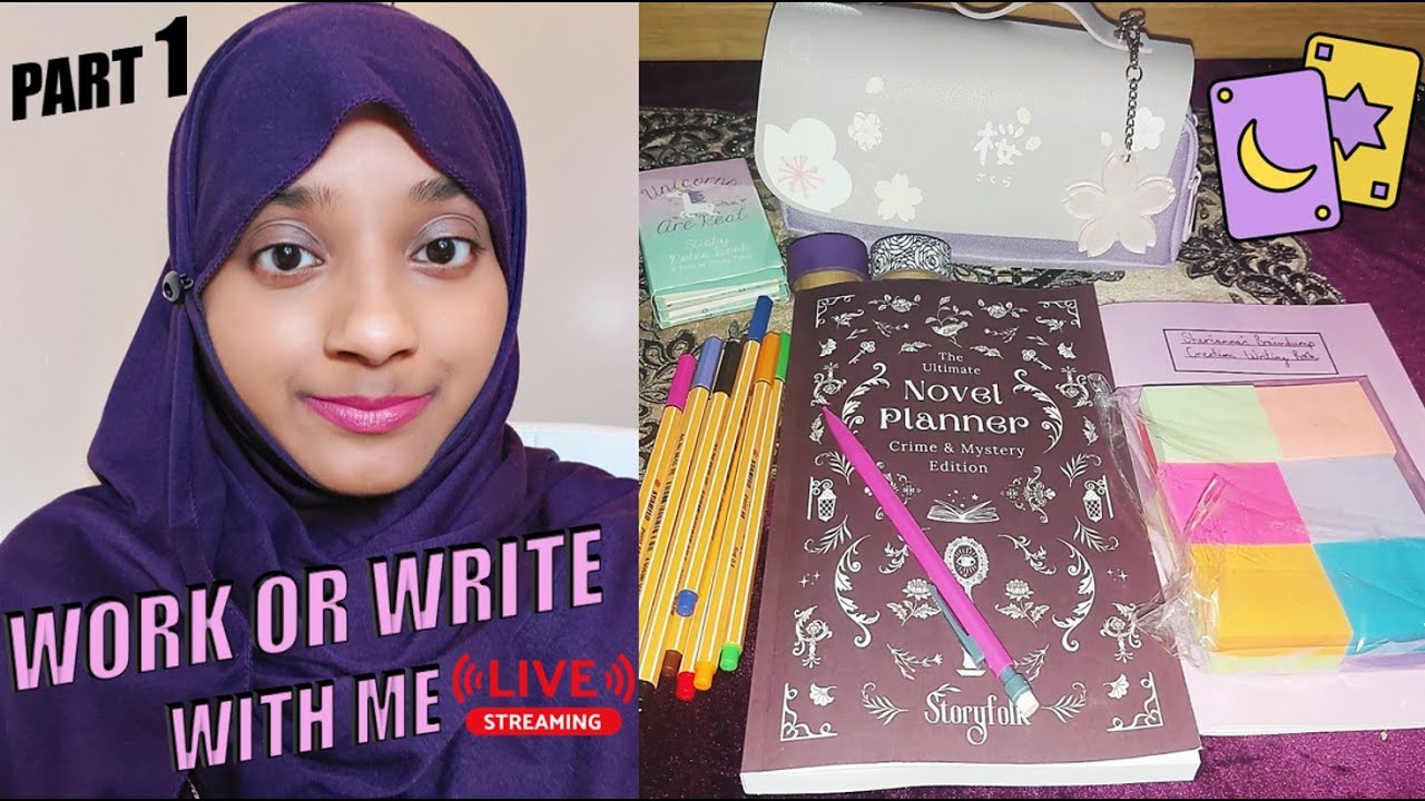 WORK or WRITE with me - Novel Planning Stream #1 - YouTube