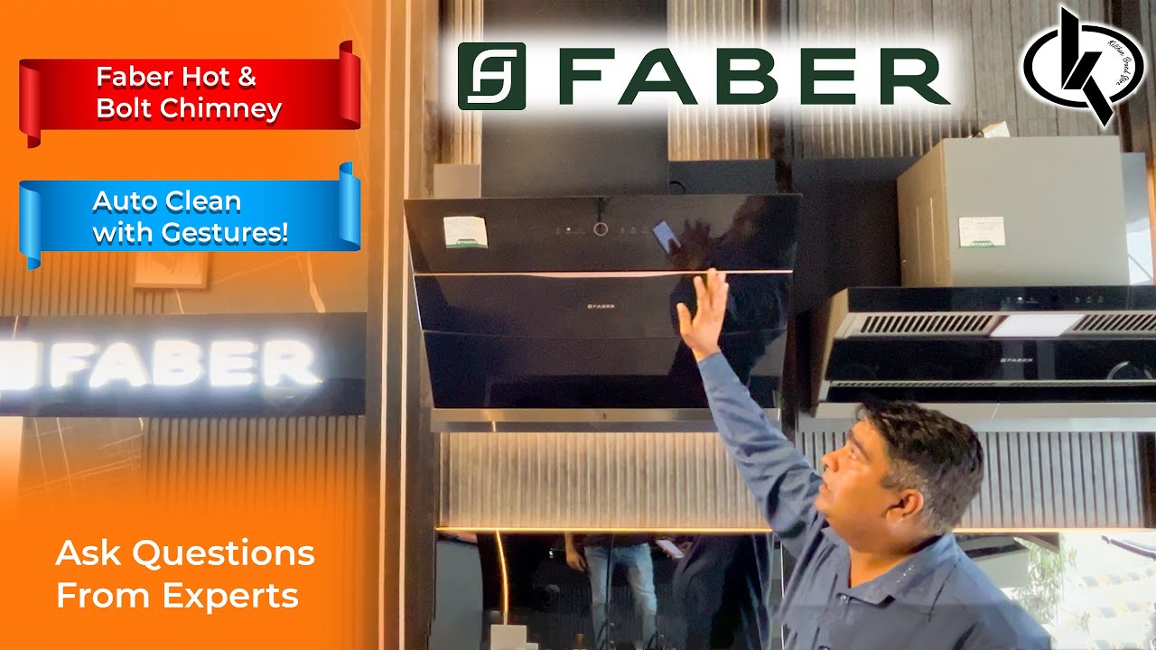 Faber Filter less Auto Clean Chimney Bolt with 1500m3/hr suction and ...