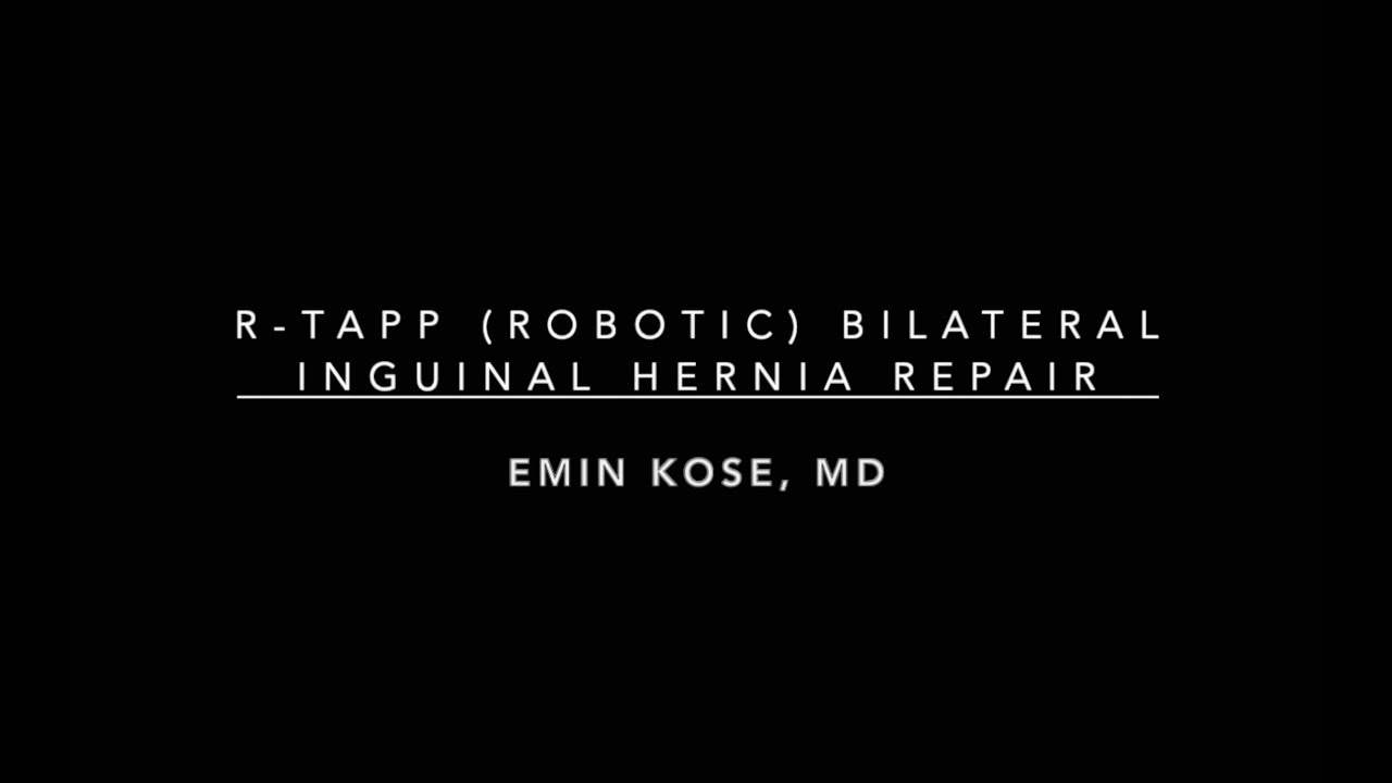 r-TAPP (Robotic) Bilateral Inguinal Hernia Repair, Robotik kasık fıtığı ...