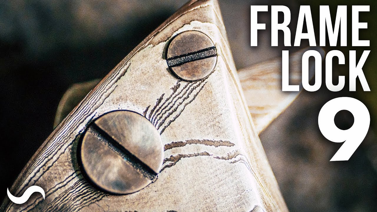 MAKING A FRAME LOCK FOLDING KNIFE!!! Part 9 - YouTube