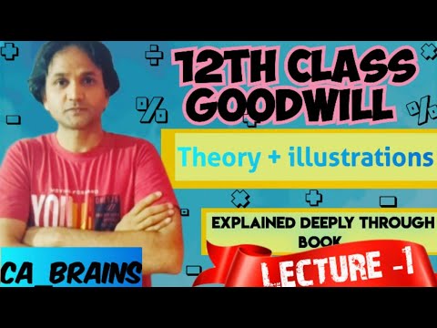 GOODWILL ,class 12 good will,TS Grewal class 12 , chapter 2 goodwill ...