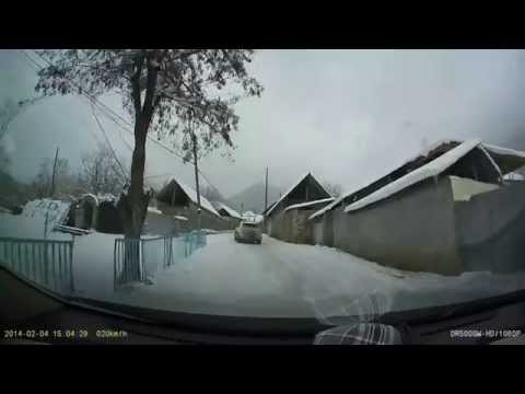 Qumuxlu Qar Qış yol ....