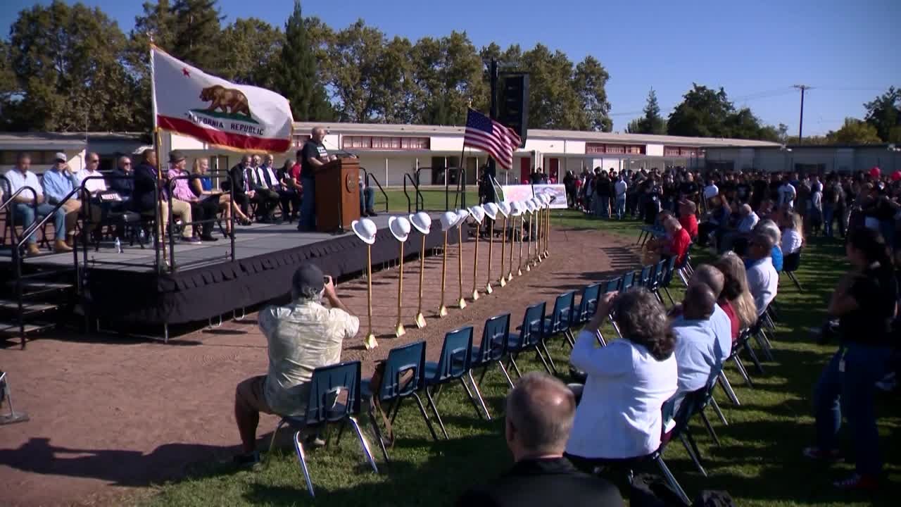 Groundbreaking held for project modernizing Modesto High School - YouTube