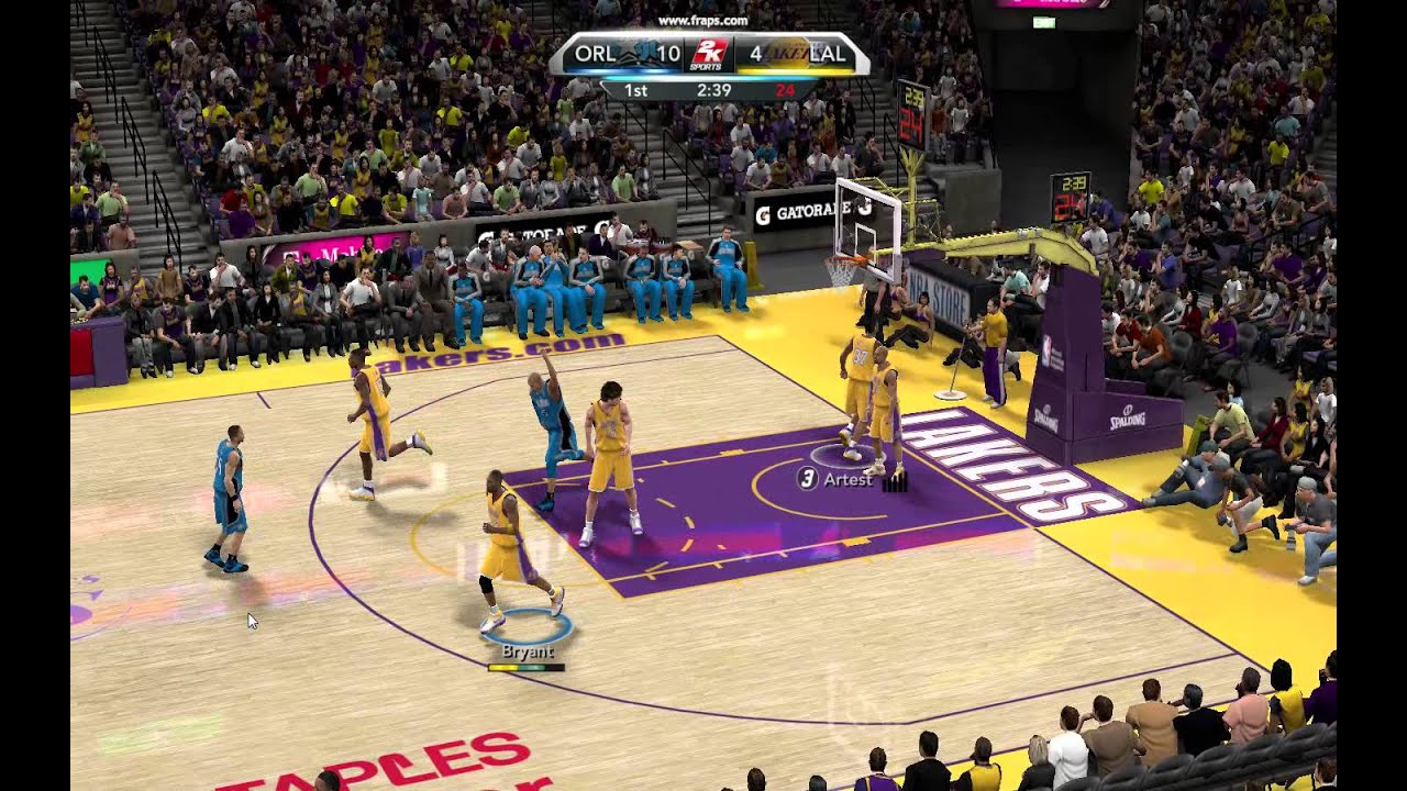 NBA 2K2010 Kobe Bryant amazing Dunk - YouTube