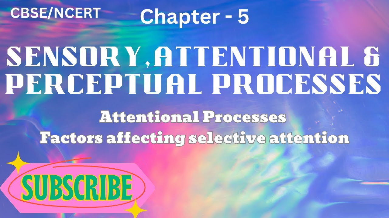 Attentional Processes | Factors affecting selective attention | Chapter ...