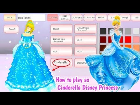 NEW STYLE “ARIEL” DISNEY PRINCESS DRESS🌸|| SAKURA SCHOOL SIMULATOR ...