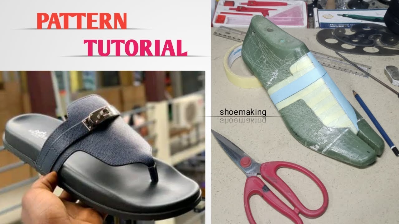 How to make pattern for this trendy men's slide slippers #diy # ...