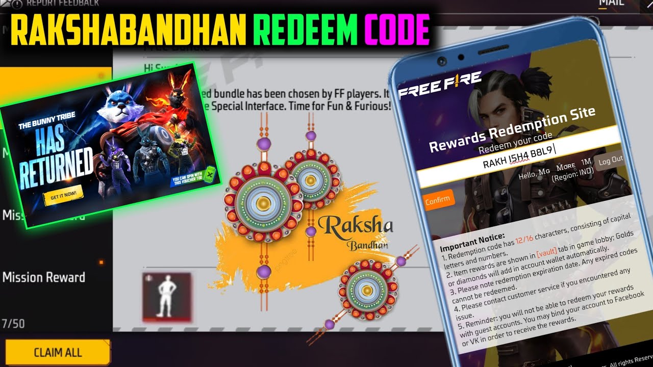 FF RAKSHABANDHAN REDEEM CODE π || FREE FIRE BUNNY BUNDLE π₯ || MG MORE ... FF RAKSHABANDHAN REDEEM CODE π || FREE FIRE BUNNY BUNDLE π₯ || MG MORE ...