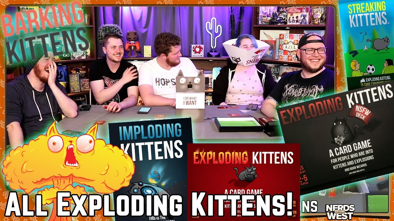 Exploding Kittens [All Expansions] | Board Game Live Stream - YouTube