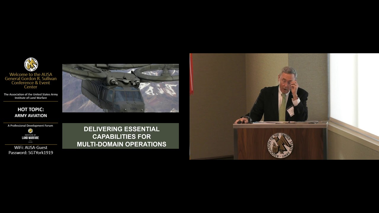 AUSA Aviation Hot Topic 2018 - BG Stephen D. Mundt, USA Ret. - YouTube