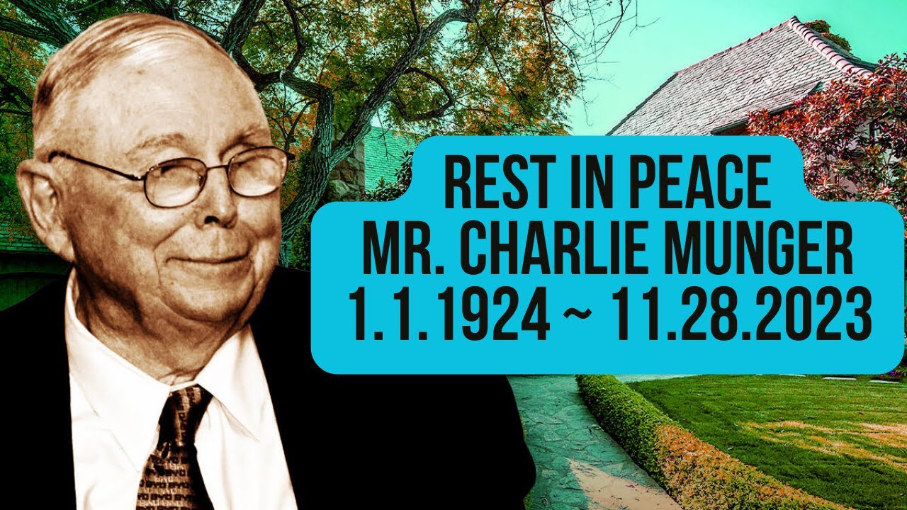 Charlie Munger Passes Away at 99 | A Tribute to Charlie Munger - YouTube