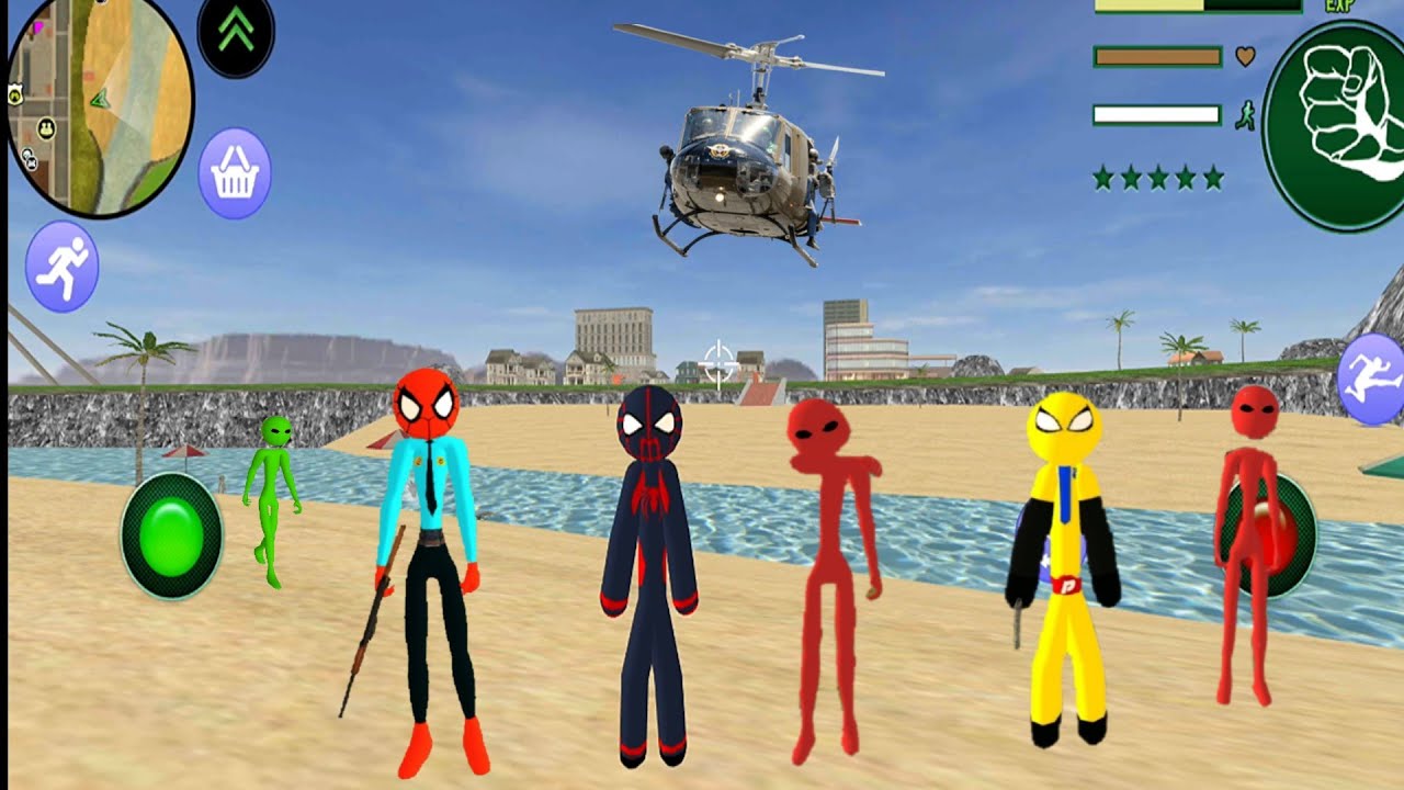 Amazing The Mummy Stickman Spider Rope Hero Mission Part 2 - Android ...
