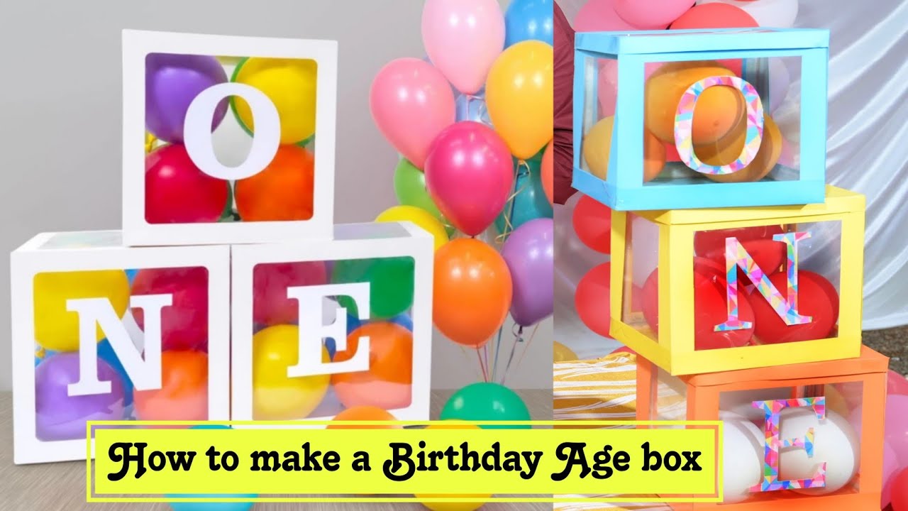 Birthday age box making Malayalam /സിമ്പിൾ ആയിട്ട് ഉണ്ടാക്കാം ️ - YouTube