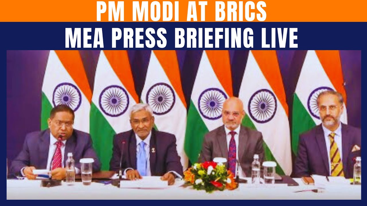 LIVE: MEA Special Press Briefing on PM Modi’s Visit to Brazil | India ...
