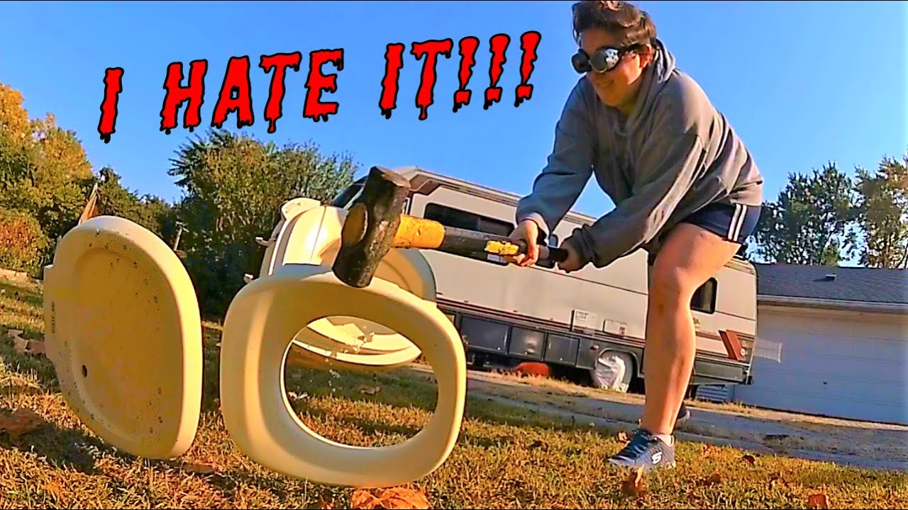 Bathroom Remodel In The Comvee: Part 1 (Full-Time RV Life) - YouTube