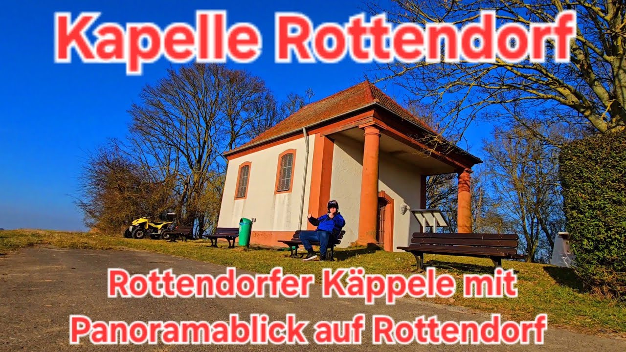 Kapelle Rottendorf das Rottendorfer Käppele mit Panoramablick auf ...