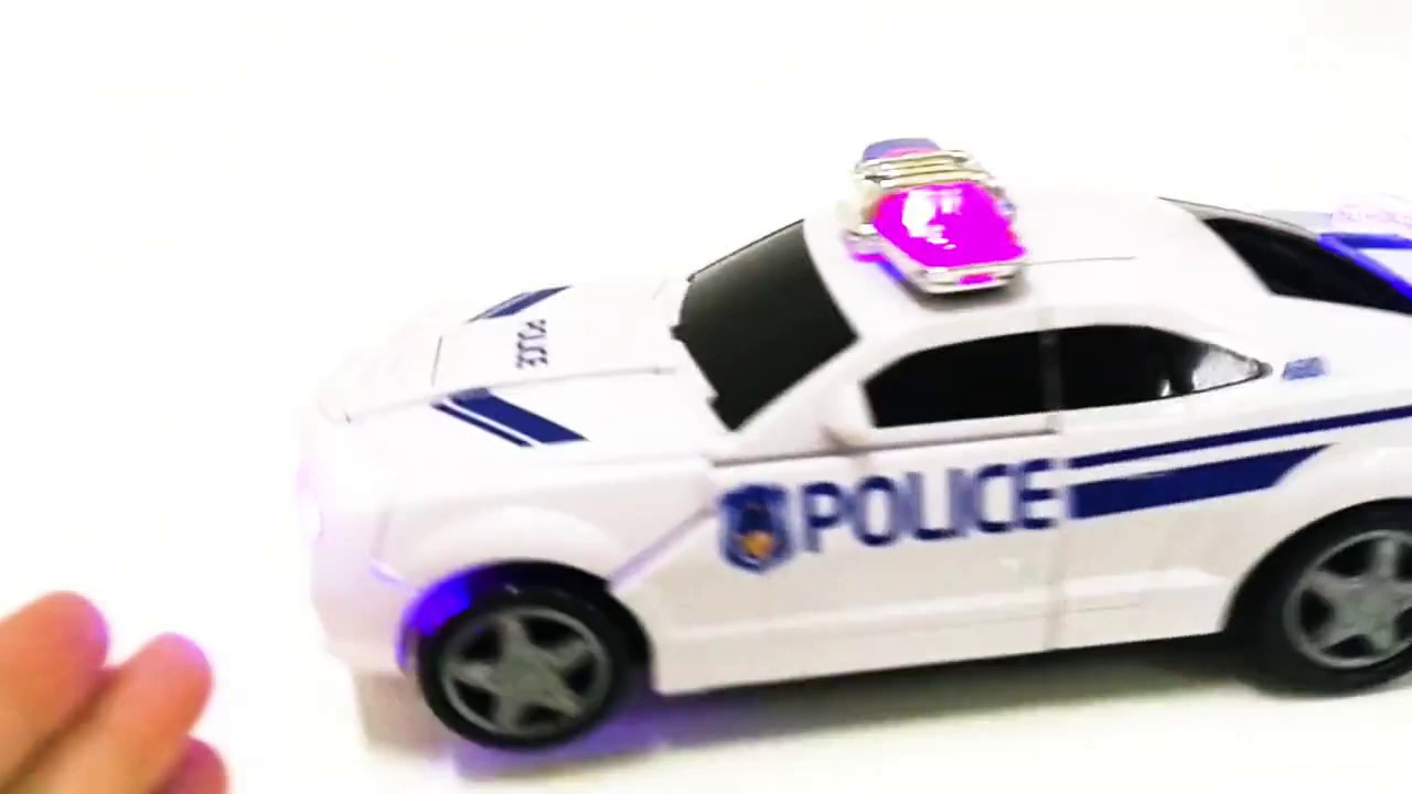 Boys Deformation Police Car Transformable Robot Toy - YouTube
