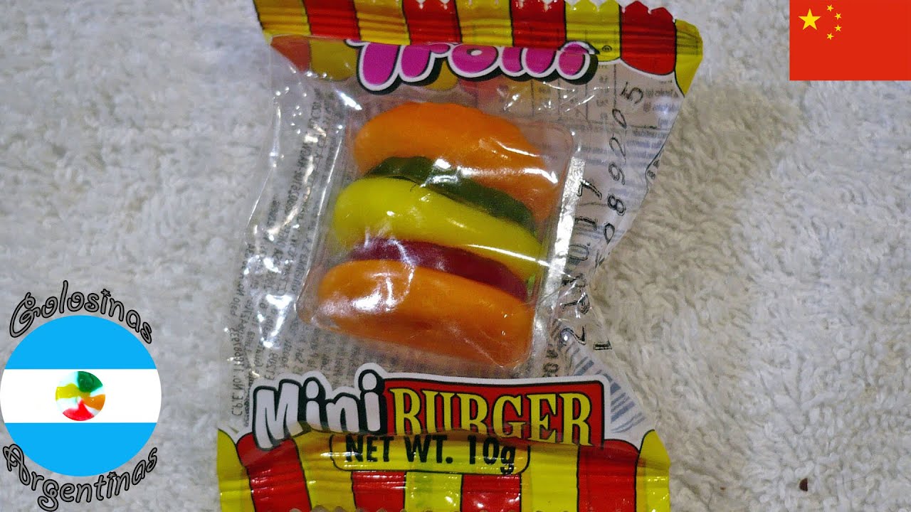Trolli Mini Burger Gomita Caramelo Hamburguesa (China 🇨🇳) - Gummy candy ...
