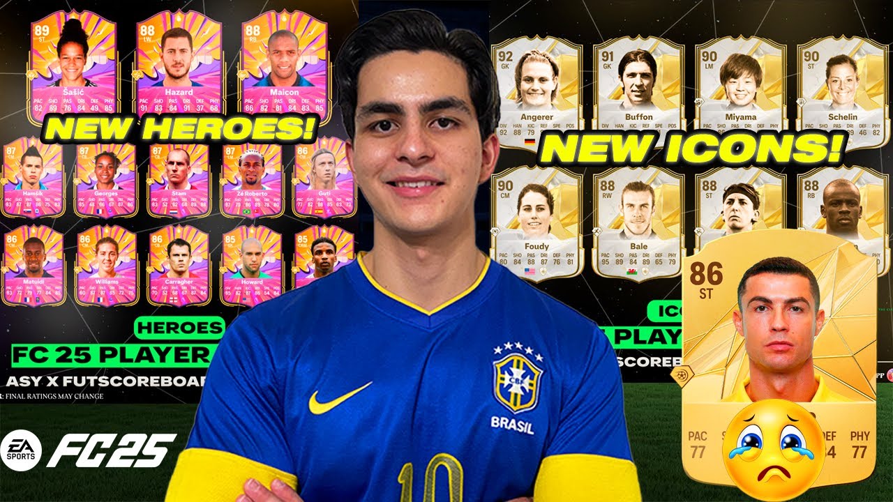 ALL NEW ICONS & HEROES IN FC 25! - YouTube