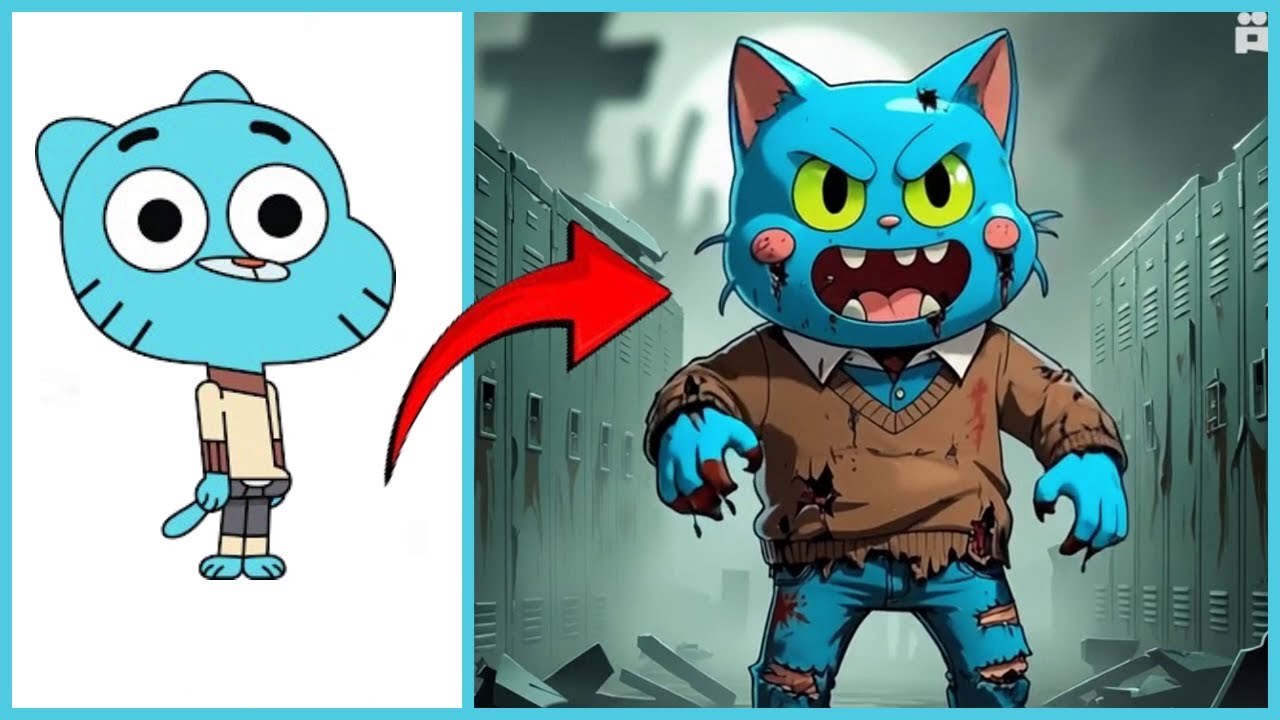 🧟‍♂️ The Undead World of Gumball: Zombie Transformations 🐾 - YouTube