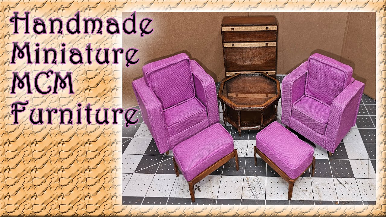 Handmade Miniature MCM Furniture| 1:12 Dollhouse| Oct 2024 Project ...