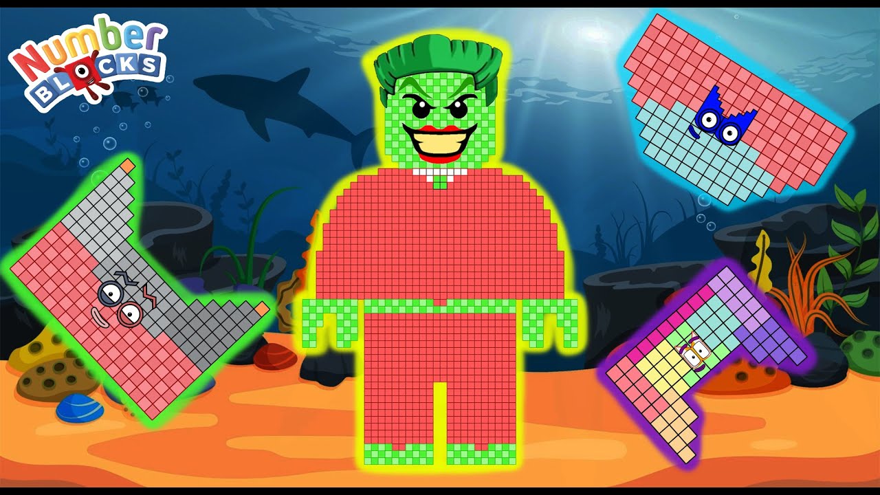 Numberblocks Puzzle Tetris Game 1414 Lego Joker ASMR Undersea ...