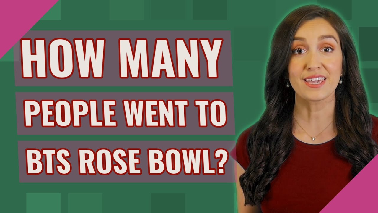 How many people went to BTS Rose Bowl? - YouTube