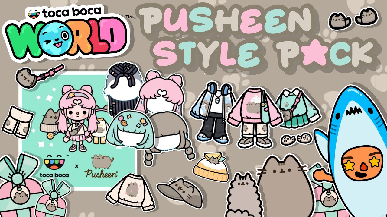 Pusheen Style Pack Review! | Toca Boca World (OUT NOW!) + Free Gifts ...