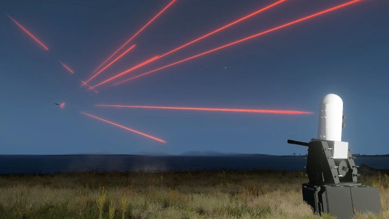 Intercept C-RAM Phalanx CRAM CIWS シウス Phalanx ファランク インターセプト Red Tracer ...