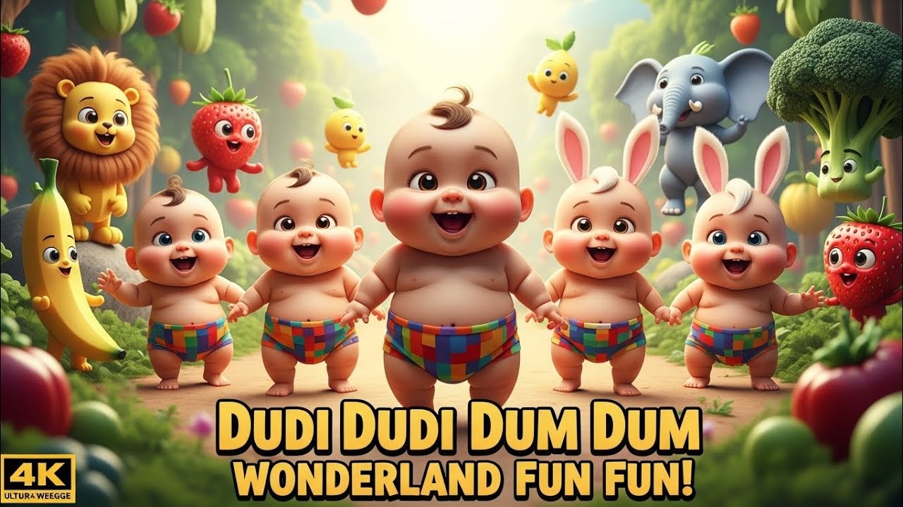 Dudi Dudi Dum Dum Kids Song | Dudi Dudi Dum Dum 3D Baby Animation ...