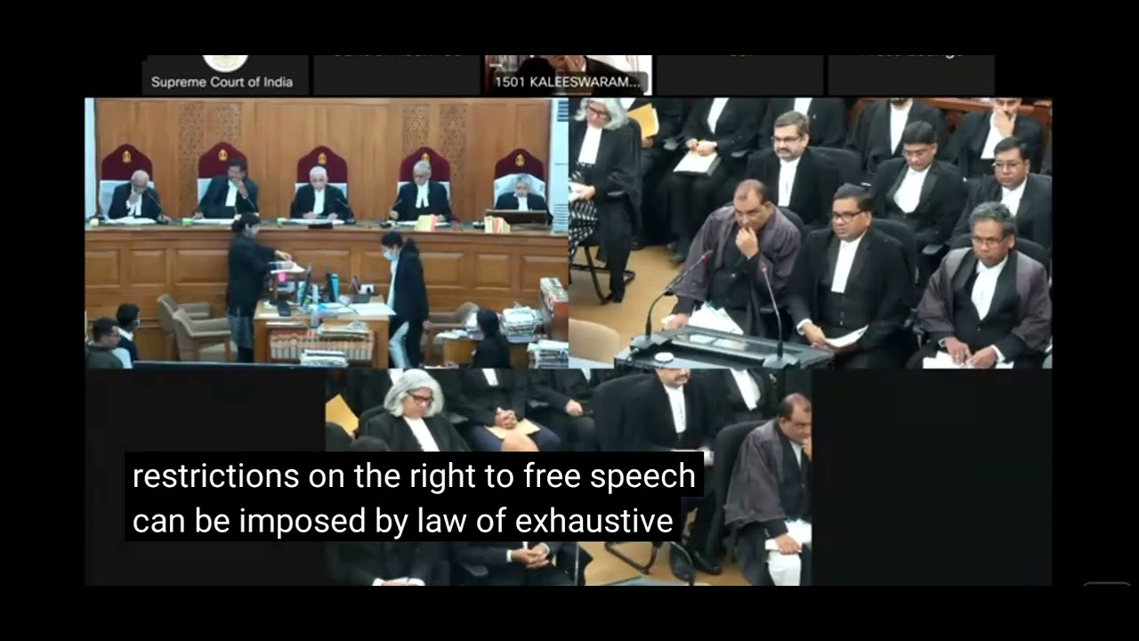 Freedom Of Speech And Expression Reasonable Restrictions Article 19 2