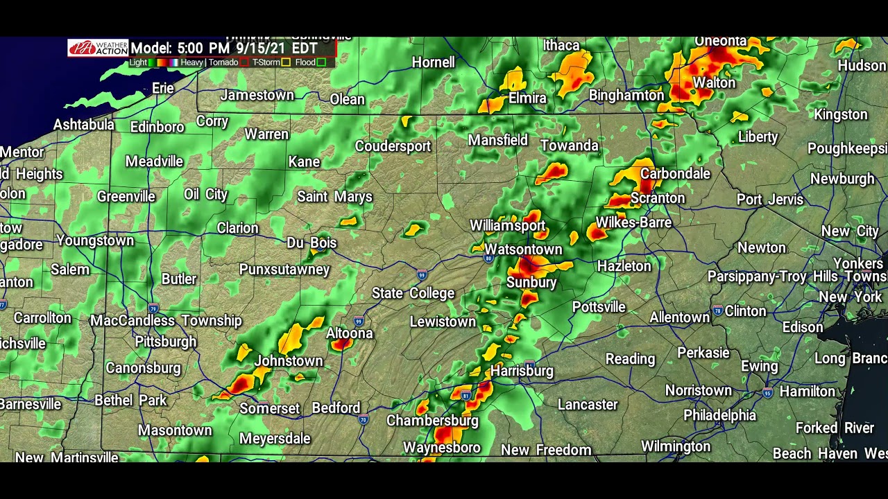Wednesday, September 15th, 2021 PA Future Radar (Hi-Res NAM) - YouTube