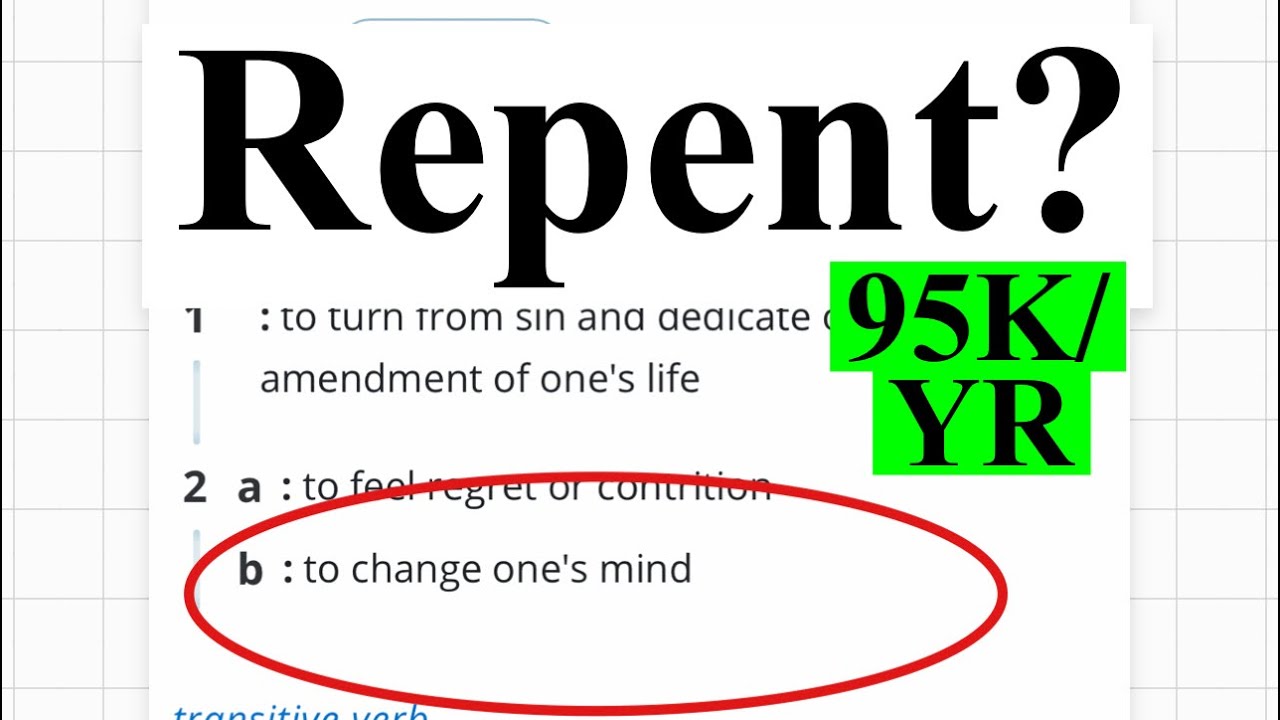 How Repentance Leads To Success & Financial Freedom - YouTube