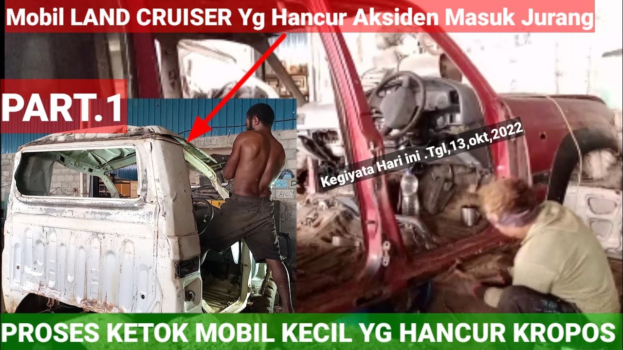 Proses Ketok Mobil LAND CRUISER DAN TOYOTA NINJA - YouTube