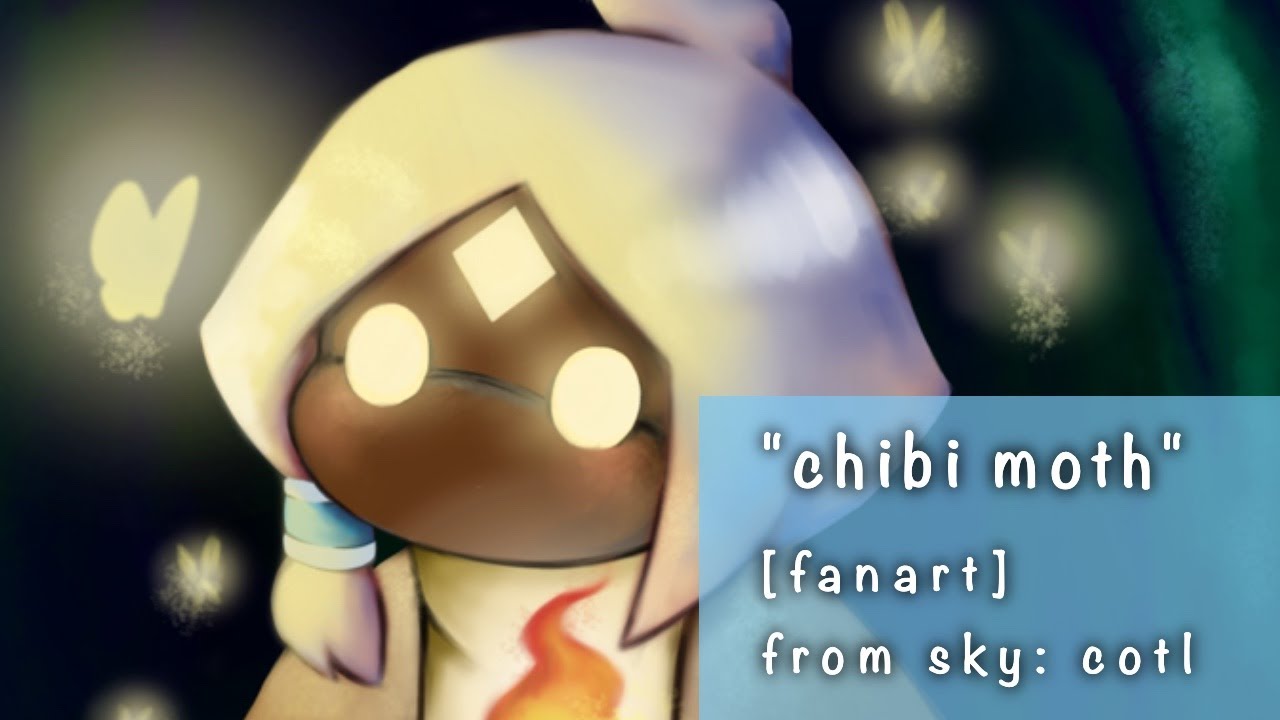"chibi moth" | [fanart] | SKY:COTL | PROCREATE SPEEDPAINT - YouTube