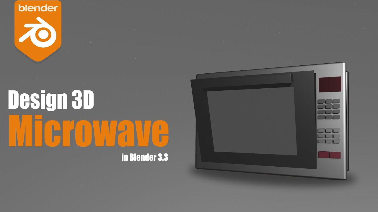 Blender 3d Microwave Model | Blender Tutorial 1 | design 3d nft card| Adidas nft card - YouTube