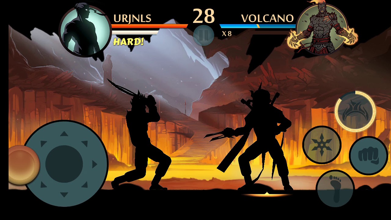 SHADOW FIGHT 2 VOLCANO VS SHOCKER CLAWS - YouTube
