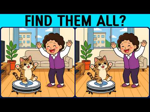 [Spot the Difference Brain Training] Can you spot all the slightly tricky differences?