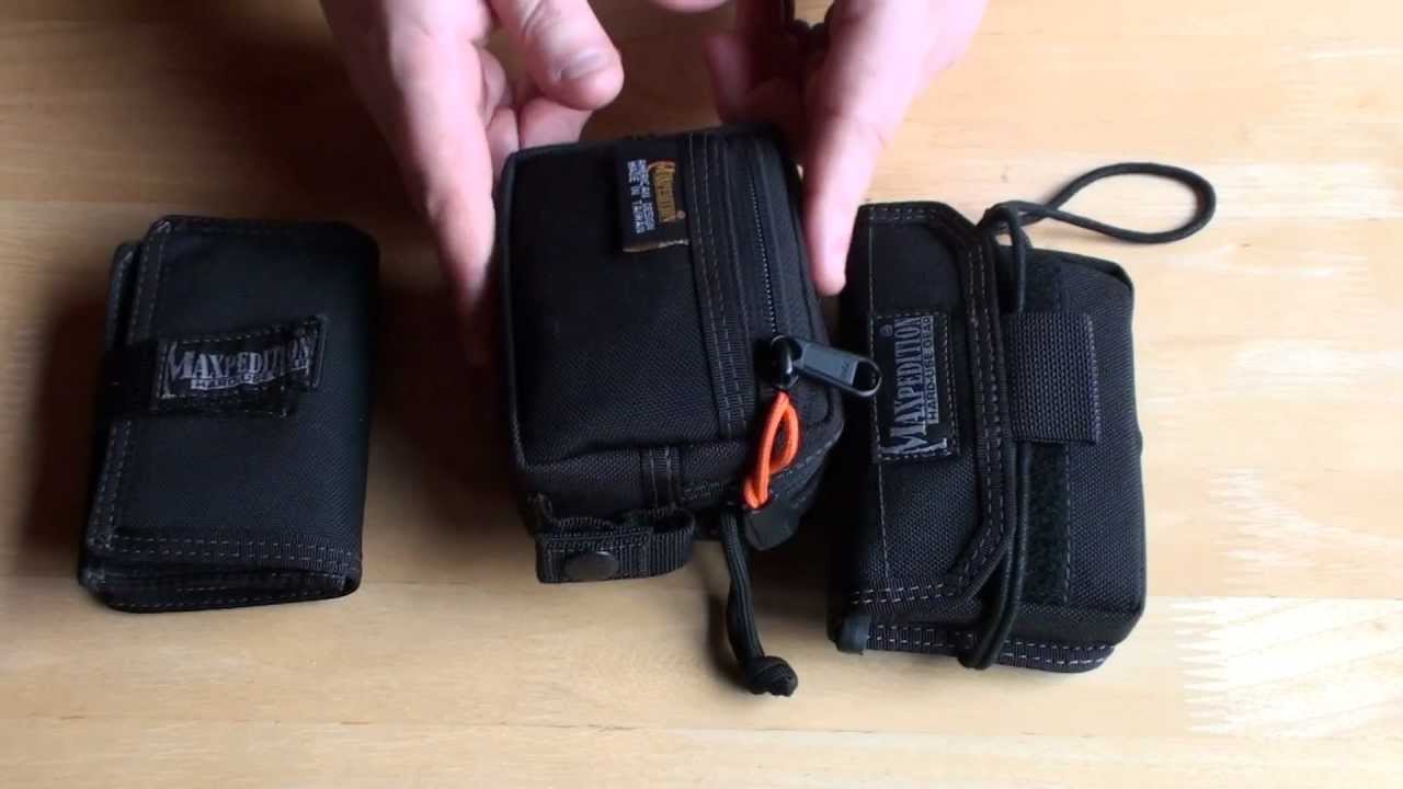 Maxpedition EDC Volta battery case and 5x3 & Urban wallet review. - YouTube