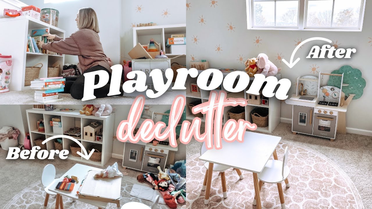 Cultivating a Peaceful Playroom | Playroom Declutter & Organization - YouTube